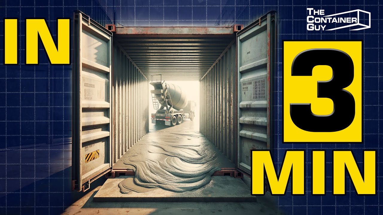Filling A Shipping Container With Concrete! | The Container Guy