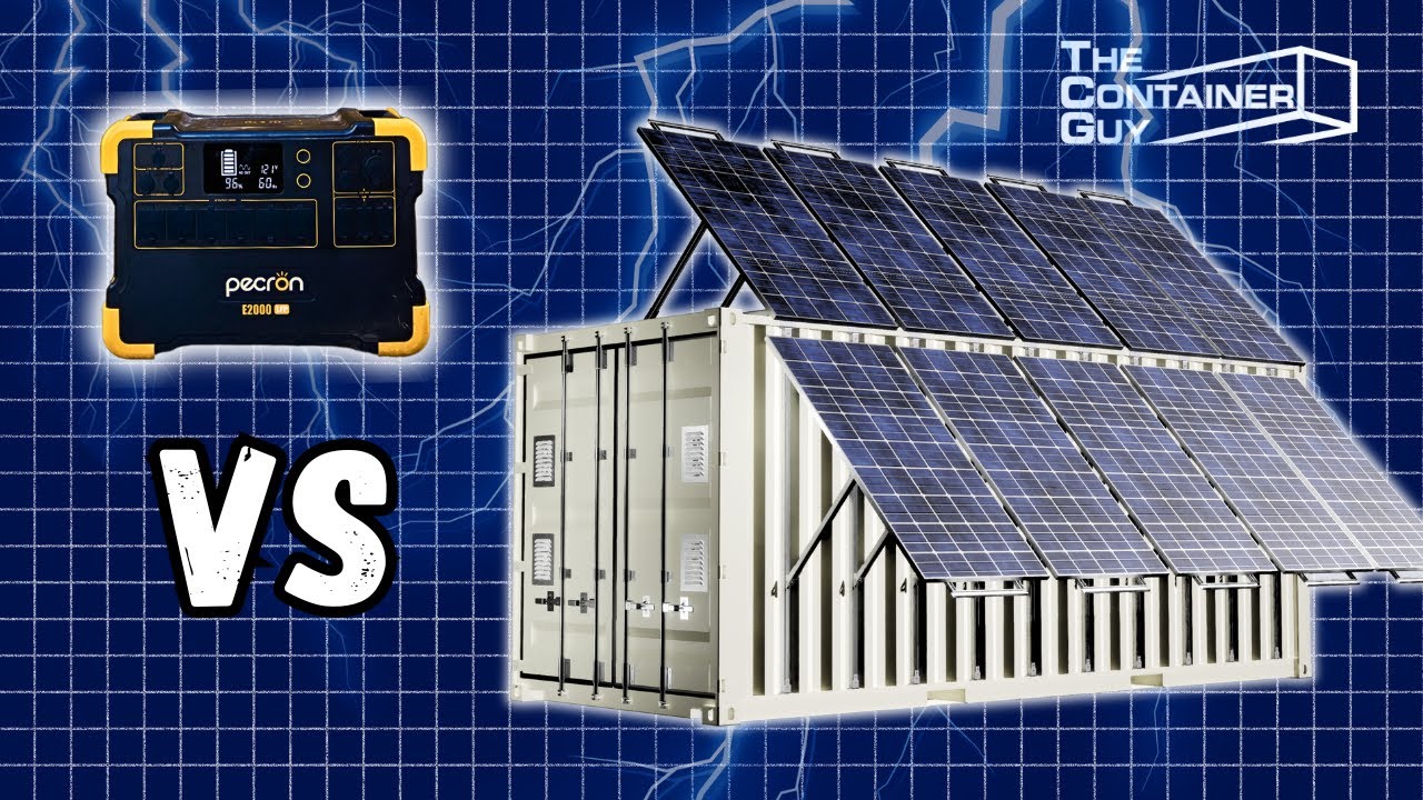 Solar Showdown: $450K Hybrid Shipping Container vs. $1300 Pecron ...
