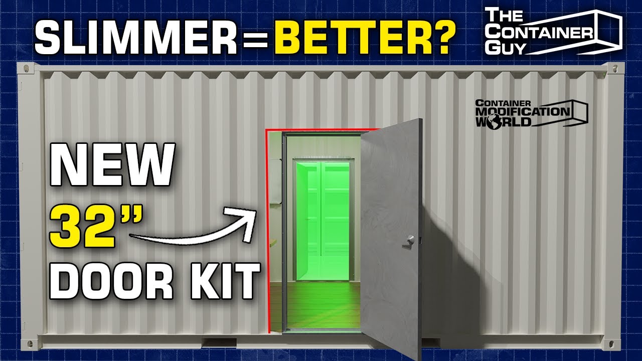How To Install A Door On A Shipping Container: DIY Kit | The Container Guy