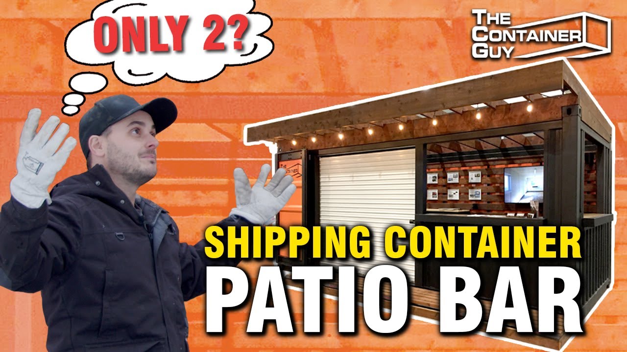 DIY Shipping Container Conversion: Ultimate Patio Bar & Kiosk Makeover ...