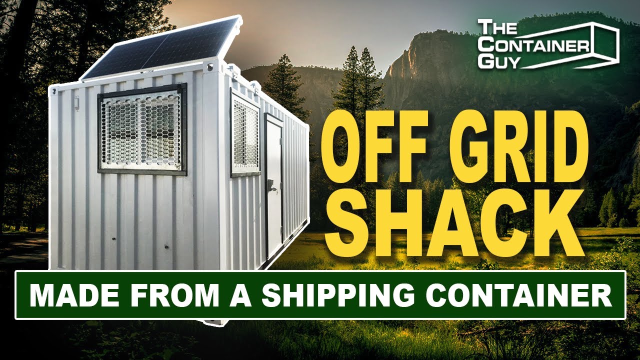 DIY Off Grid Shipping Container - Solar Powered Office or Tiny Home ...