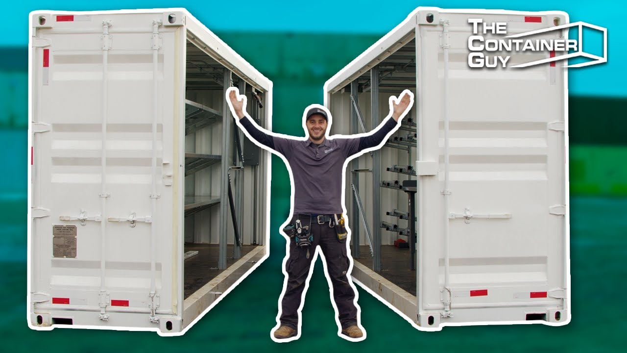 We Cut a Shipping Container in Half - Underground Sea Can! | The ...