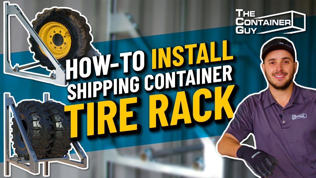 Shipping Container Organization - Modular Strut Channel Tire Rack Kit ...